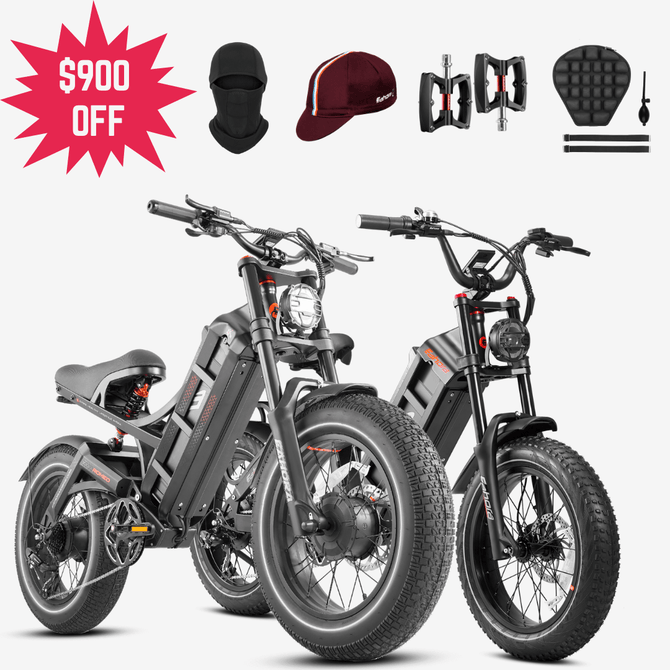 Eahora Romeo Pro II Ebike - 26" 3000W AWD Electric Bike 41 Mph 104 Mi