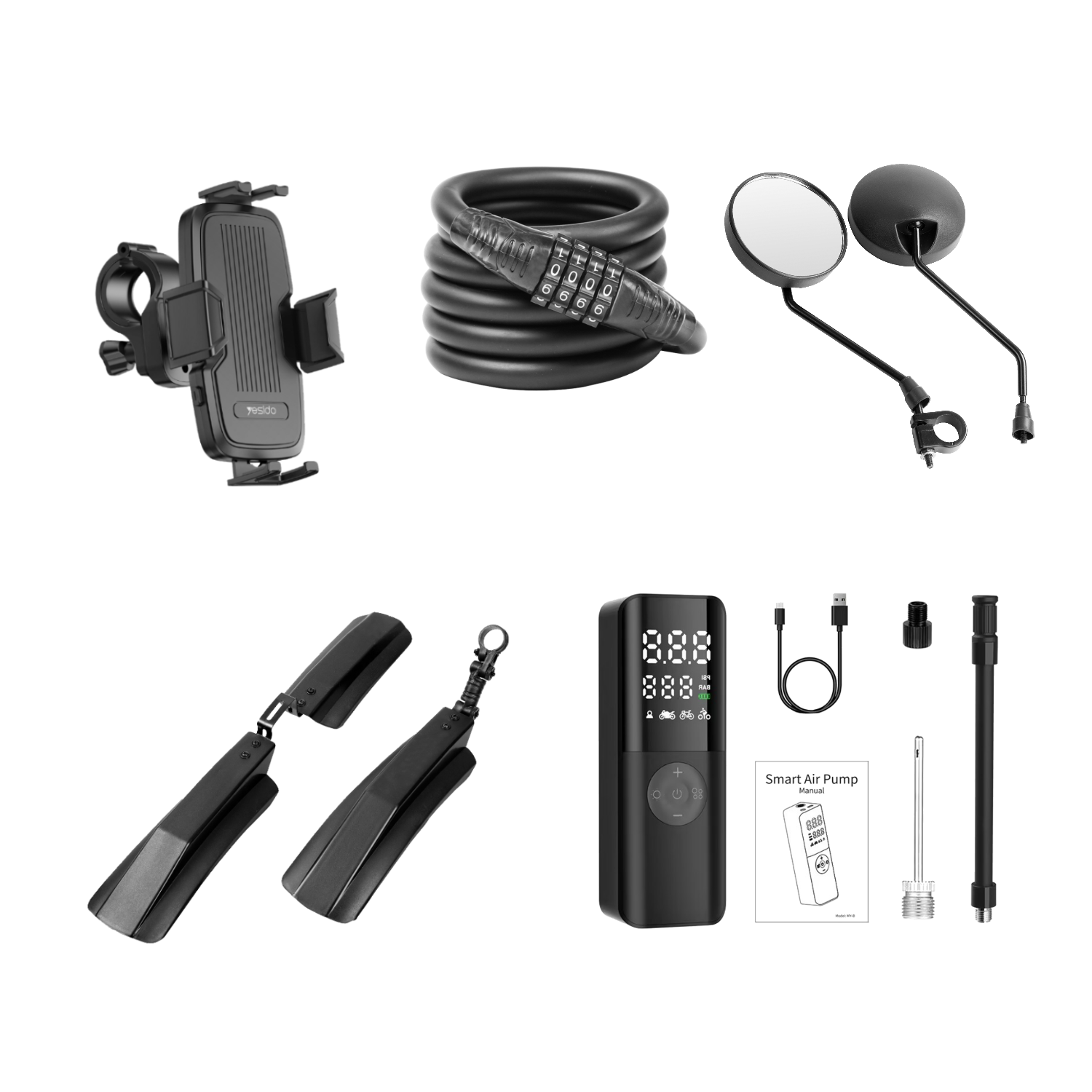 Eahora Retractable Clamps Bicycle Phone Holder